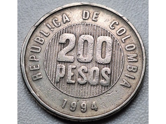 200 Pesos 1994 Kolumbija
