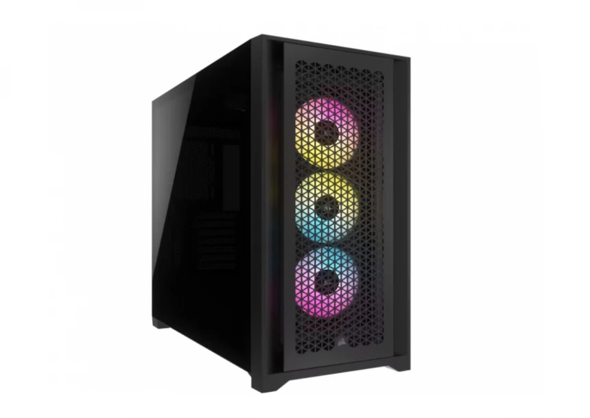 Kućište CORSAIR iCUE 5000D AIRFLOW Mid-Tower/Gaming/ATX/kaljeno staklo/bez napajanja/RGB/crna