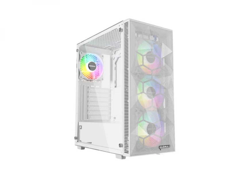 Kuciste Raidmax Talos window/White, 4x 120mm FRGB/650W/RT650RGBW