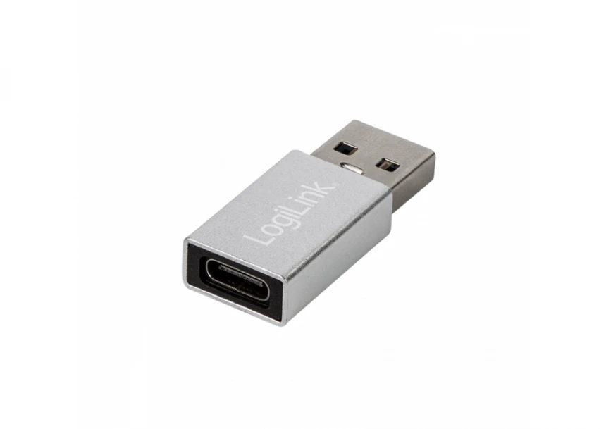 Logilink USB adapter USB-A/M na USB-C/F, srebrni