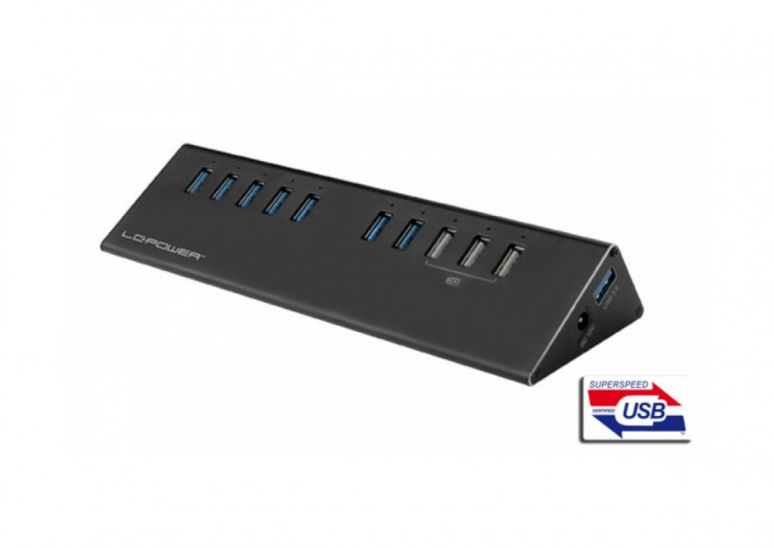 HUB LC Power LC-HUB-ALU-2B-10 USB3.0 Aluminium