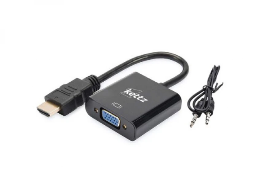 Adapter Kettz HV-5500 HDMI -VGA + audio