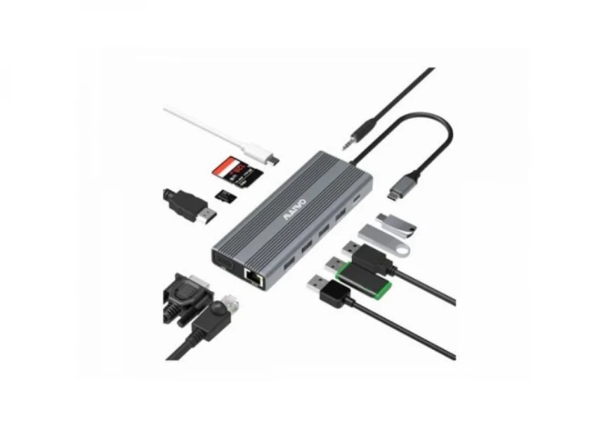 Adapter MAIWO 12in1 USB(C) port replikator KH12RHV