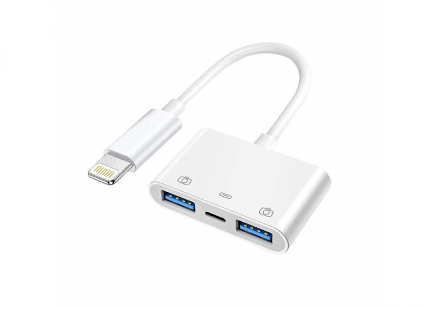 Adapter Lightning na USB + Lightning E11-354