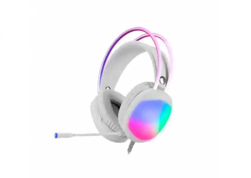 Slušalice sa mikrofonom Marvo LUMI 40 HG8959 bela/Transparent