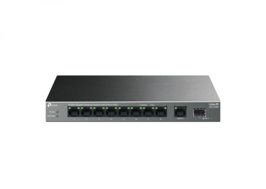 LAN Switch TP-LINK LS1210GP 9x1G/1xSFP/8PoE/61W