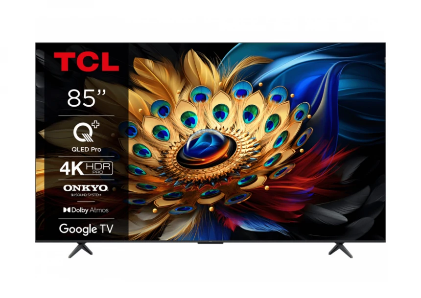 Televizor TCL 85C655/QLED/85"/4K UHD/60Hz/Google TV/crna