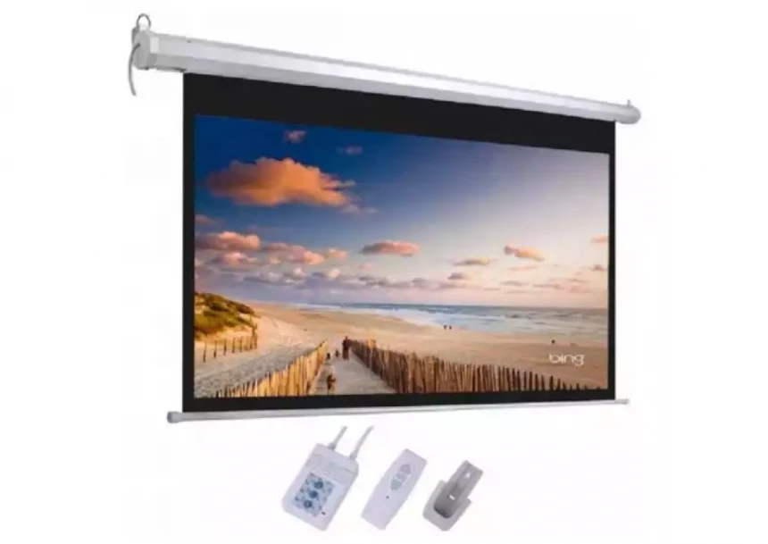 Platno za projektor Lexin EH8080M, 203x203, zidno električno