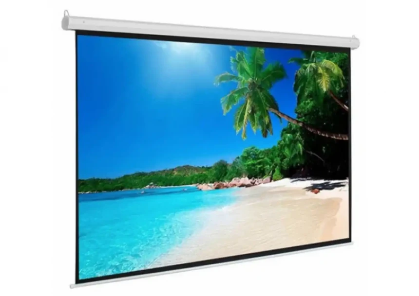 Platno za projektor Lexin EH8484M, zidno sa daljinskim 213x213