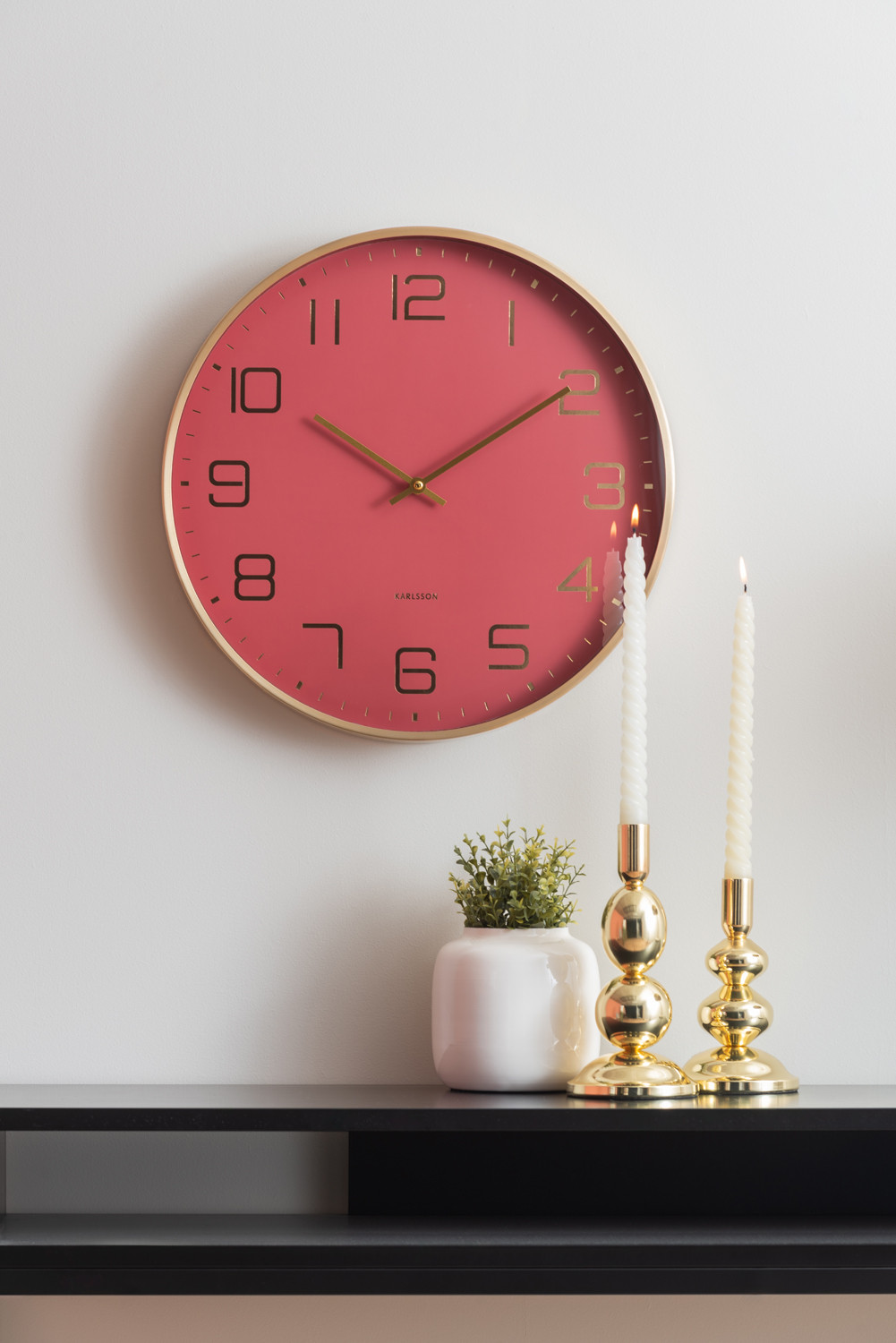 SAT ZIDNI – Wall Clock Elegance Glow
