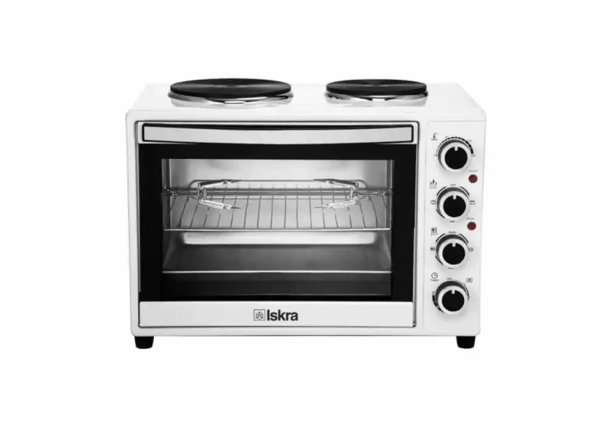 Električni šporet stoni mini Iskra HL38RCT/WH širina 52cm/2x strujna ringla