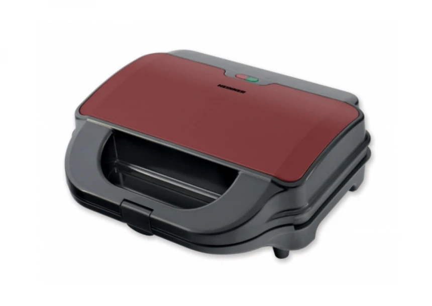 Aparat za sendviče HEINNER SM-2H900BKS 900W/2 ploče/28x15cm/bordo