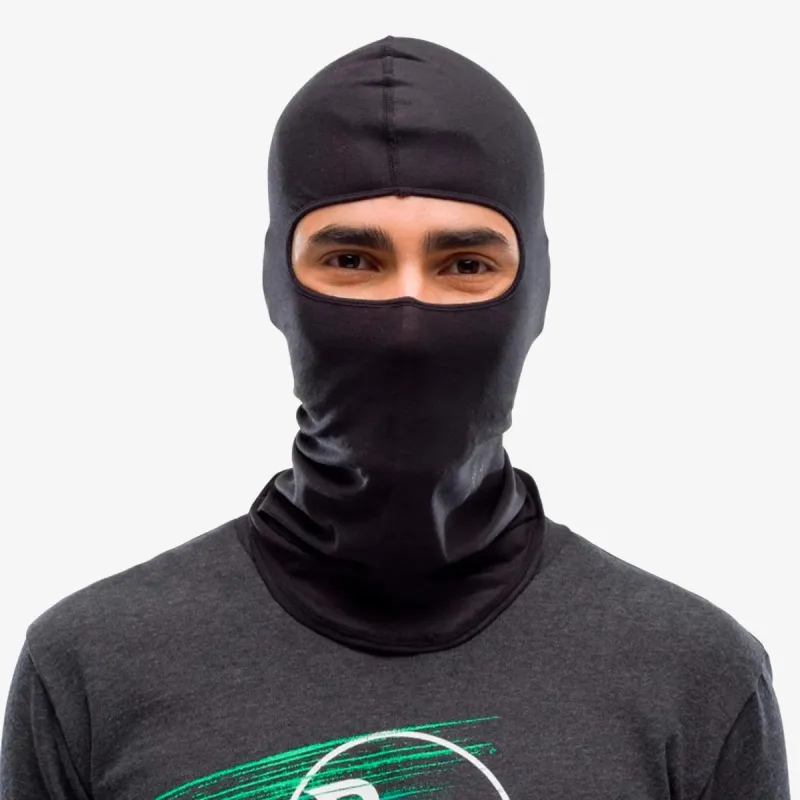 Buff MERINO LIGHTWEIGHT BALACLAVA SOLID BLACK