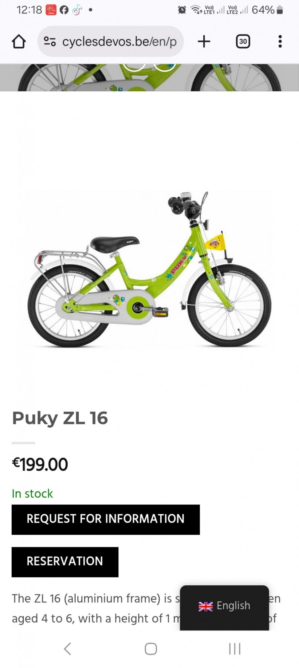 Dečiji bicikl PUKY 16"