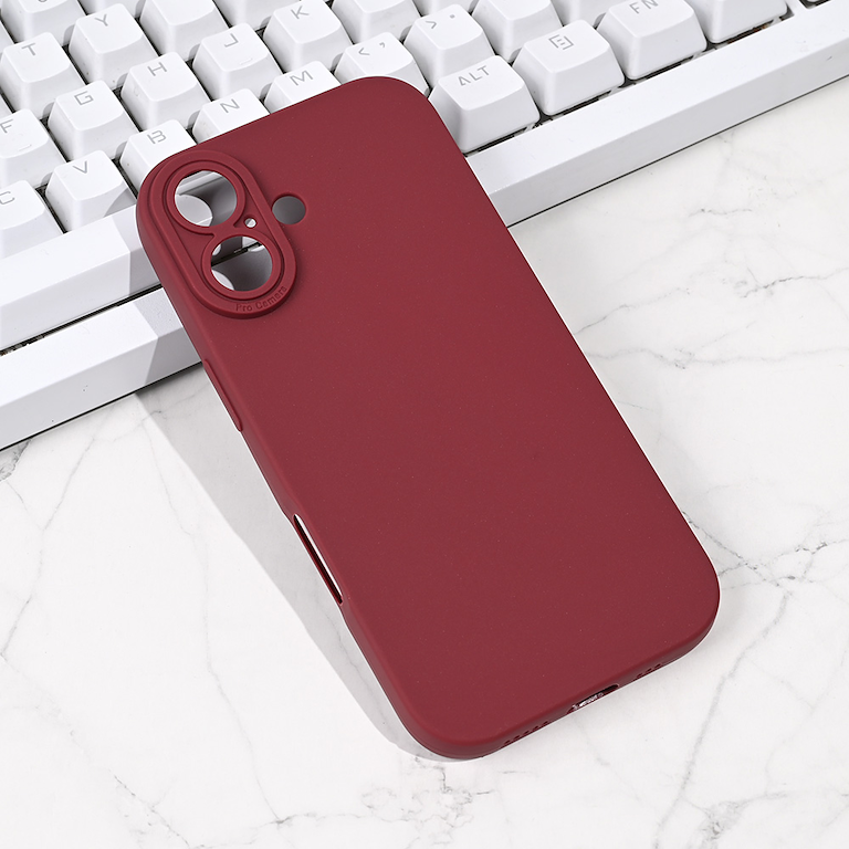 Zastitna maska (futrola) Silikon Pro Camera - iPhone 17 6.3 bordo