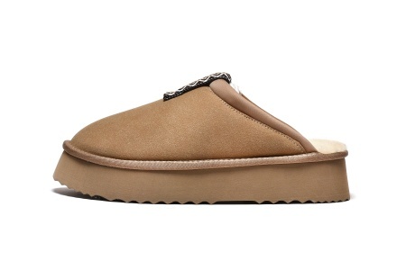 LP502541TAP - Ženske papuče taupe sa platformom