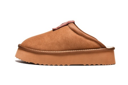 LP502541CAM - Ženske papuče camel sa platformom
