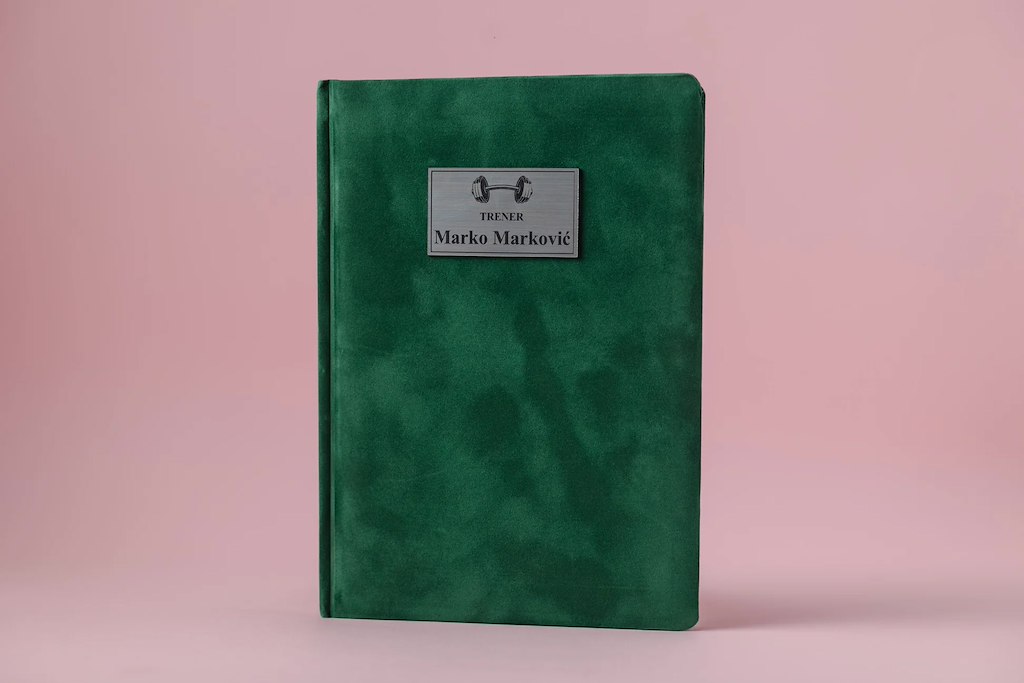 Pliš rokovnik B5 | Royal Green