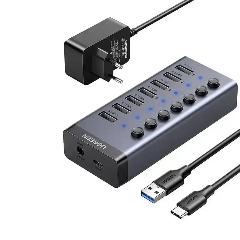 Ugreen USB Port Hub CM481, 73.0, Tip C DC, 12V