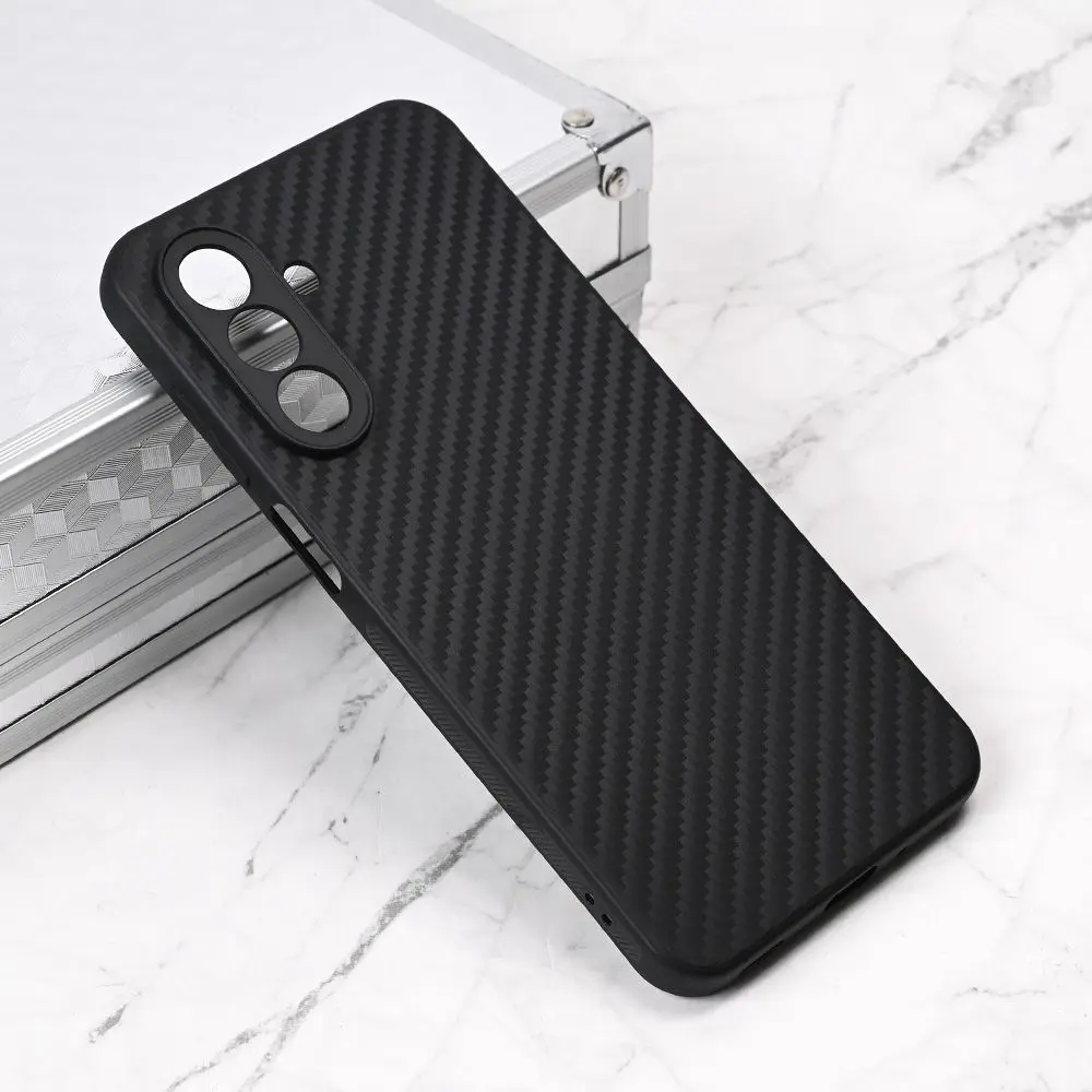 Carbon Fiber Maska za Samsung A175F Galaxy A17, Crna