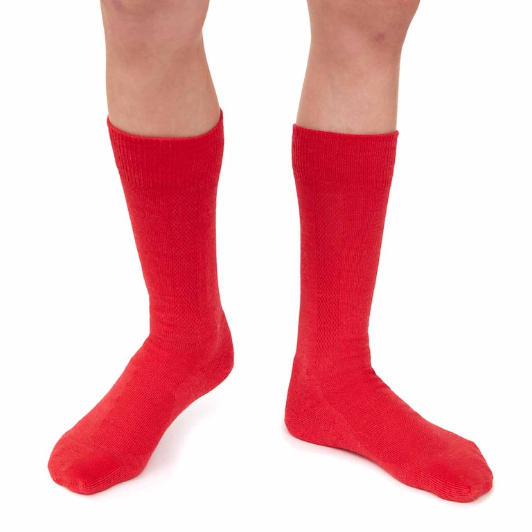 Plus12 – merino barefoot čarape – Crvene