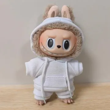 LABUBU DOLL 17CM SWEATSUIT OUTFIT SET