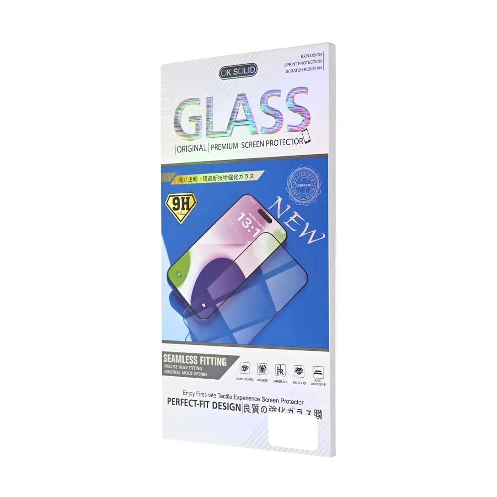 Zaštitno staklo za iPhone 17 Pro 6.3 crni Tempered glass 21D