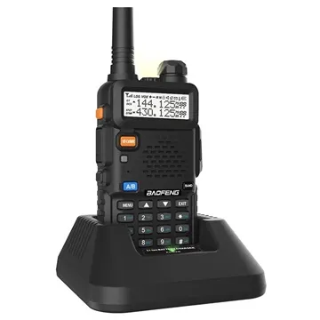 BAOFENG UV-5R DUAL-BAND PRIMOPREDAJNIK - CRNI