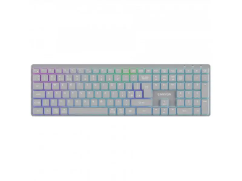Canyon Tastatura Cns-Hbtk11G Uk/Us, Rgb, Dual Mode, Wireless, Siva
