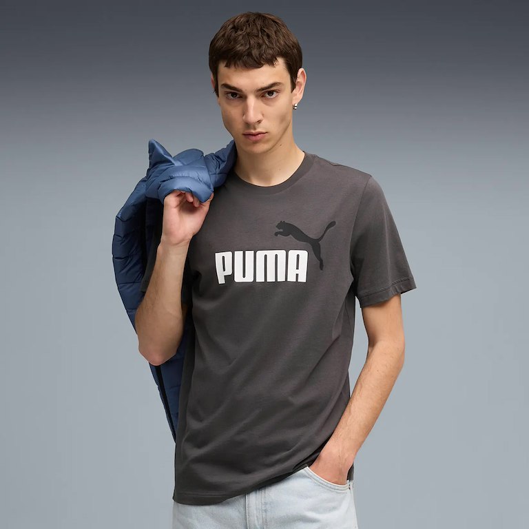 Puma Muška majica ESS 2 COLOR No. 1 Logo Tee, 684708-44, Tamnosiva