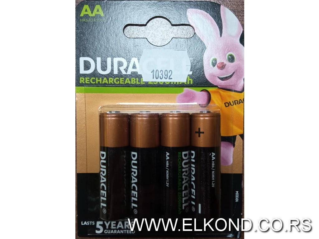 BATERIJA DOPUNJIVE AA 2500mAh 4/1 DURACELL
