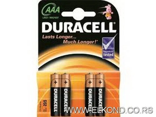 BATERIJA DURACELL BASIC AAA 4/1