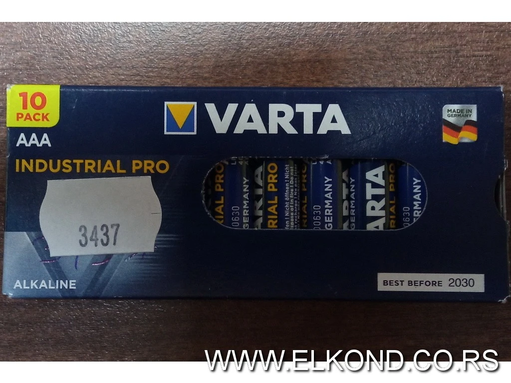 BATERIJA VARTA AAA 1.5V INDUSTRIJSKA 10/1