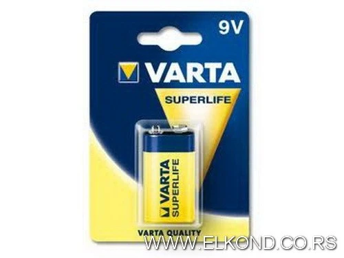 BATERIJA VARTA 6F22 9V SUPER LIFE