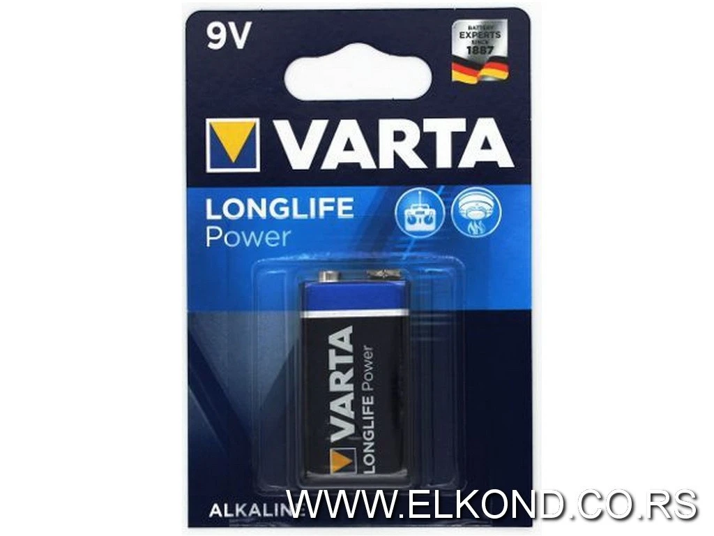 BATERIJA VARTA 9V LONGLIFE