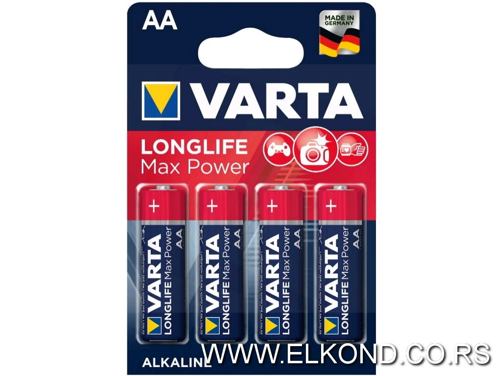 BATERIJA VARTA AA 1.5V LONGLIFE Max Power