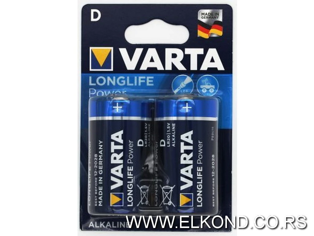 BATERIJA VARTA D 1.5V LONG LIFE POWER