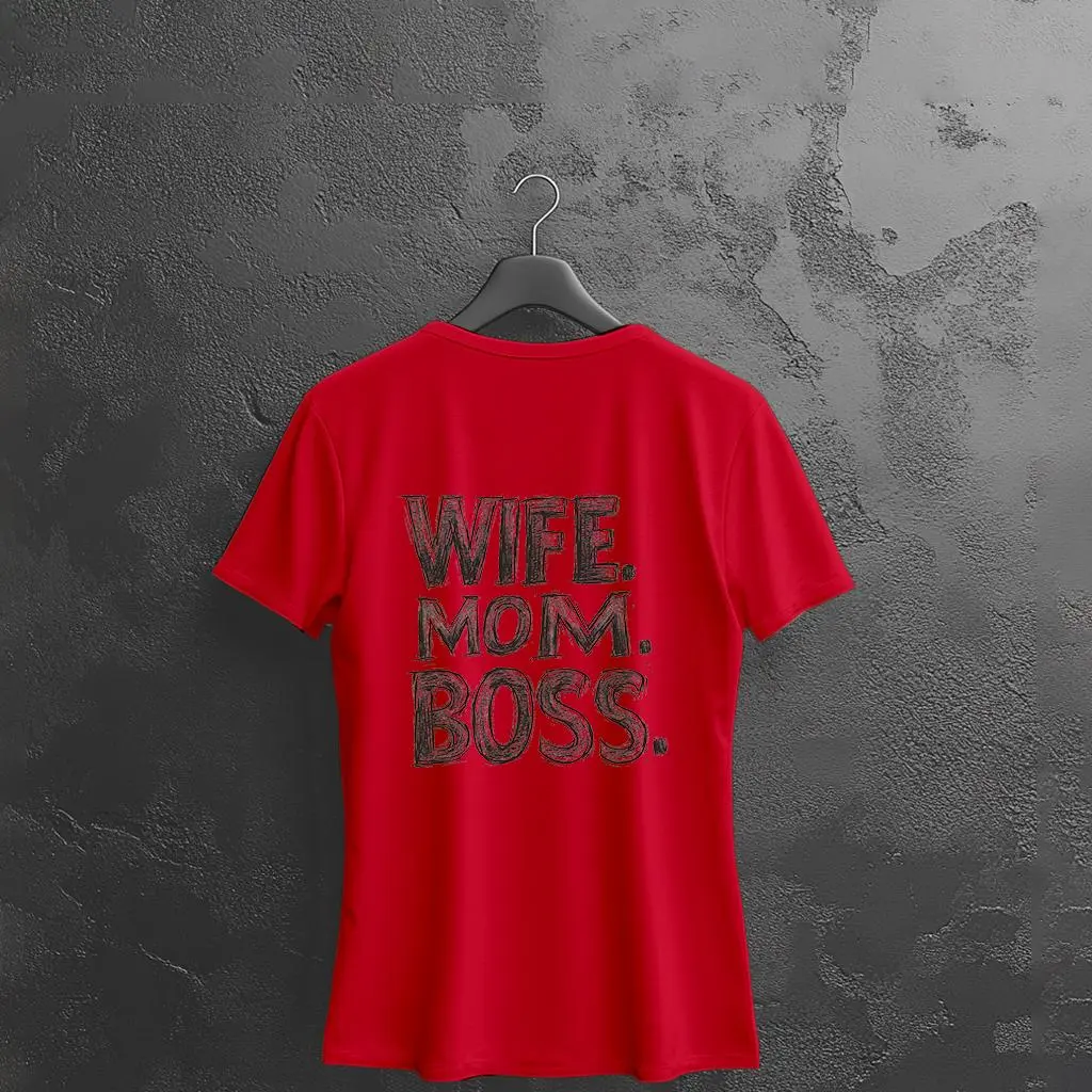 Camiseta Majica sa štampanim printom Cam 886, Ženska, Crvena