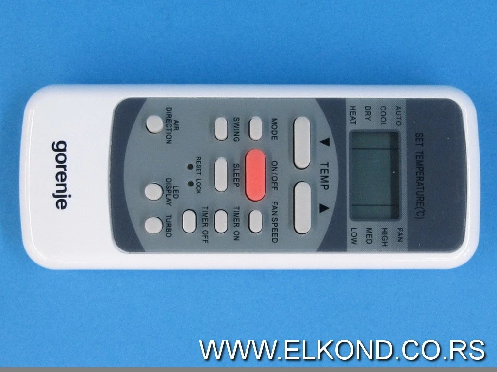 DALJINSKI UPRAVLJAČ GORENJE KLIME 270981