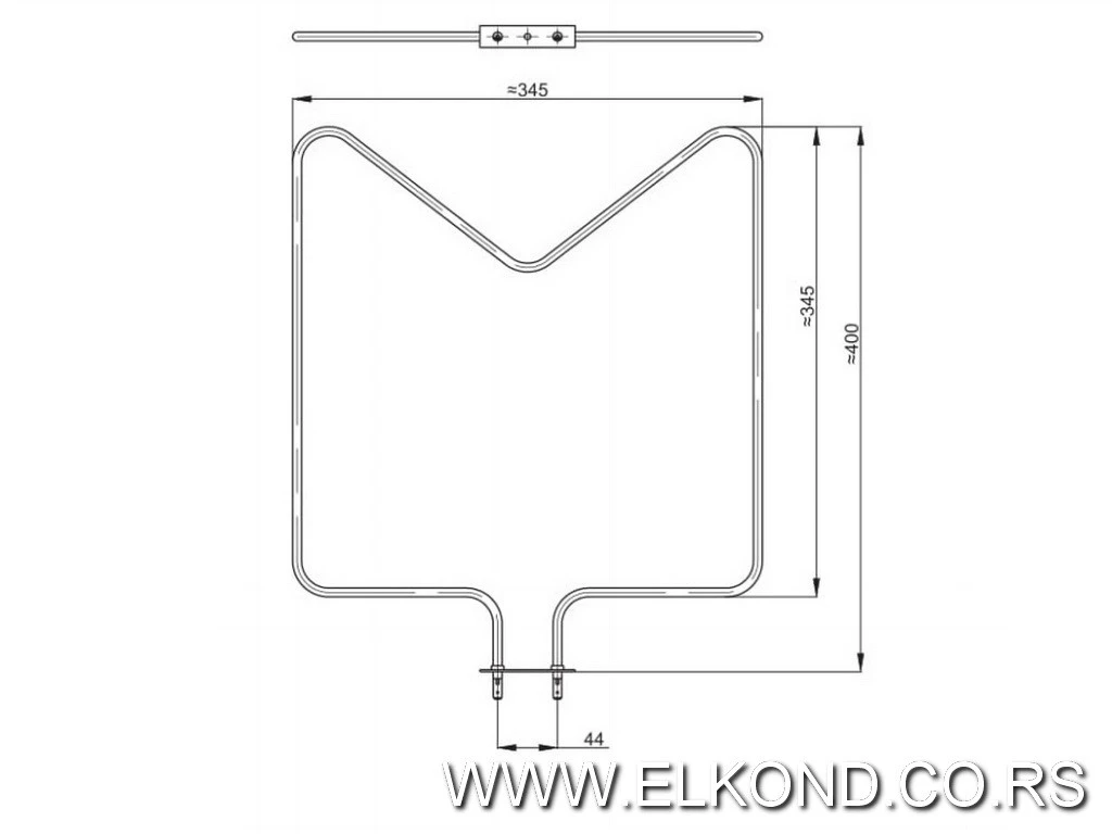 GREJAČ ŠPORETA WHIRLPOOL 1150W 4141