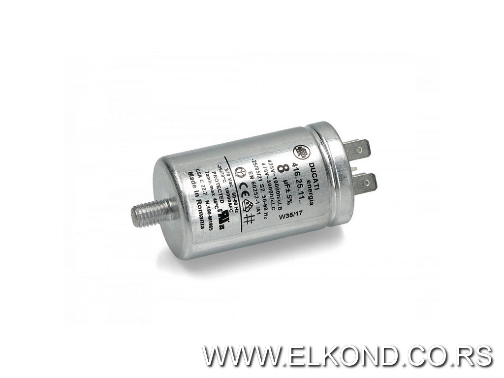 Kondenzator metalni 8mf DUCATI ITALY
