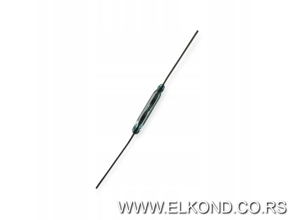 Reed kontakt 1-0 250V 0.5A fi-2.2mm L=14mm 1020AT