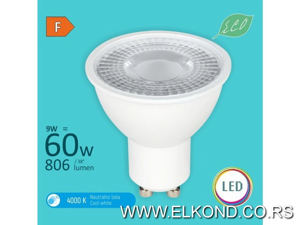 LED SIJALICA 9W GU10 4000K M2 MITEA ECO