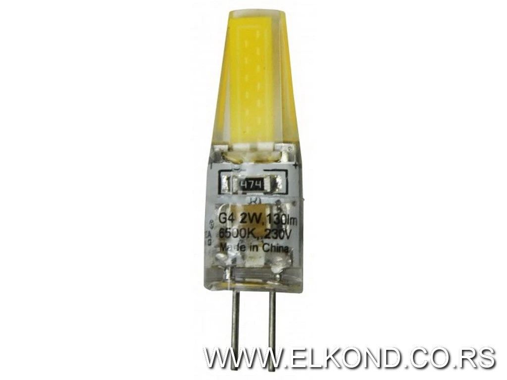 LED SIJALICA 2W G4 6500K 230V SILIKONSKI MITEA
