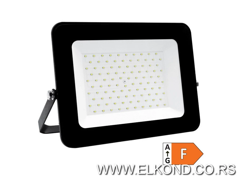 LED REFLEKTOR 100W 6500K 8500lm SMD CRNI PROSTO