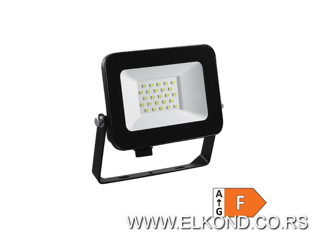LED REFLEKTOR 20W 6500K 1700lm SMD CRNI PROSTO