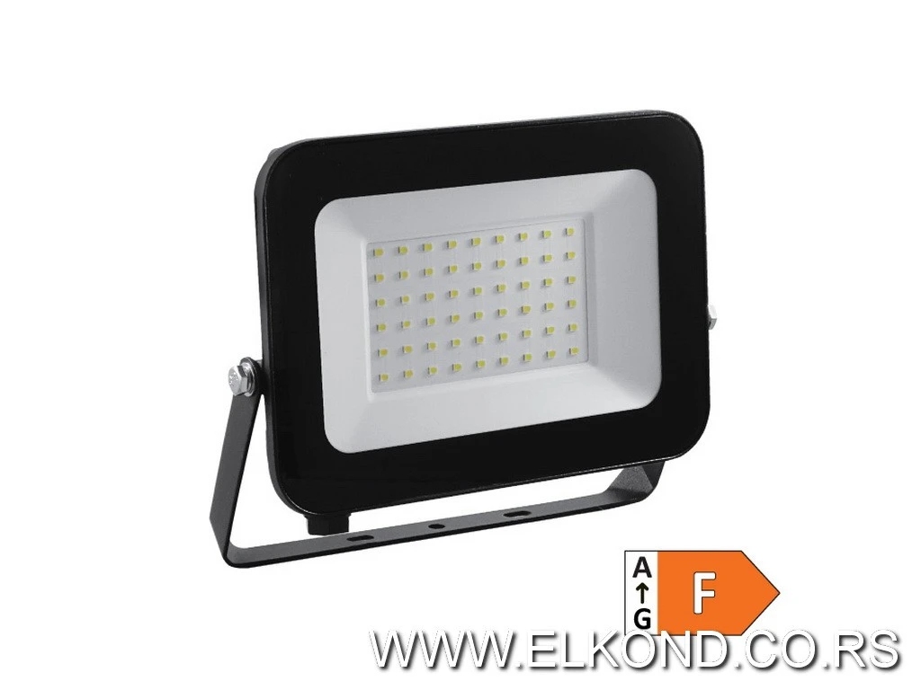 LED REFLEKTOR 50W 6500K 4250lm SMD CRNI PROSTO