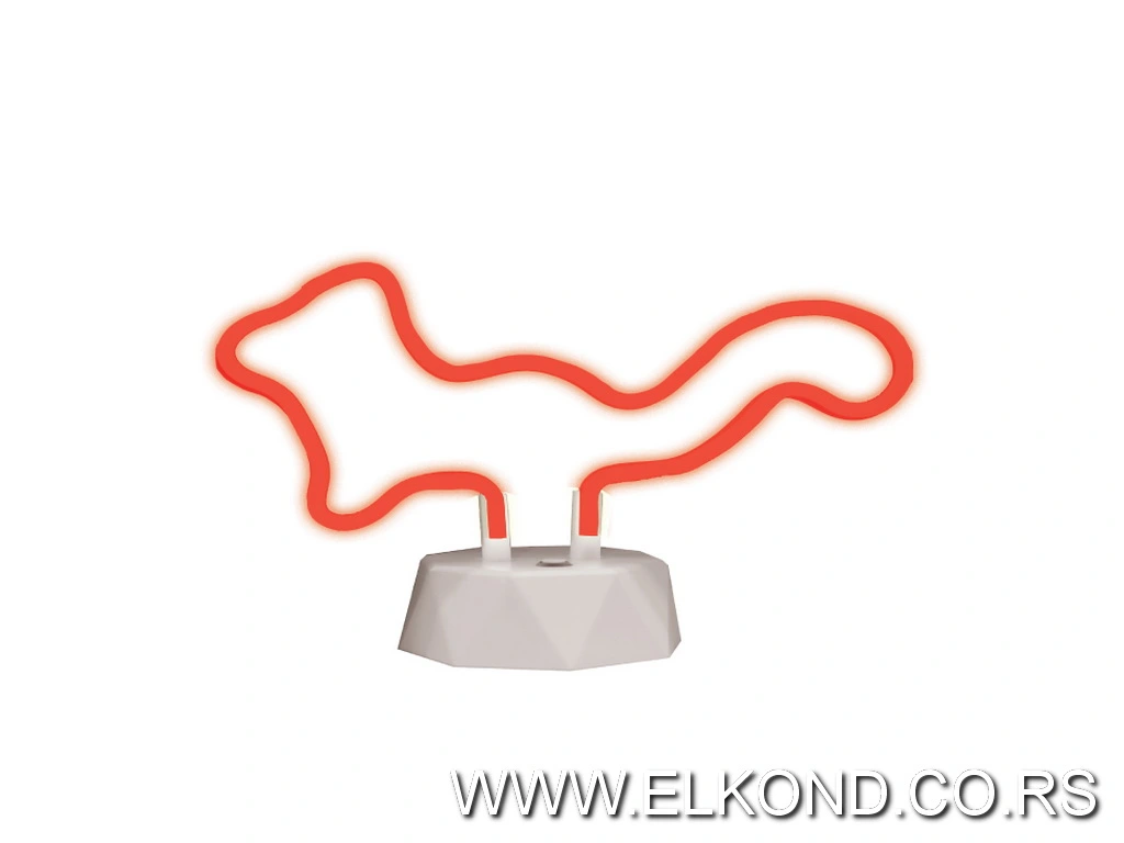 Baterijska dekorativna lampa neon flex crvena PROSTO NFX075/RD