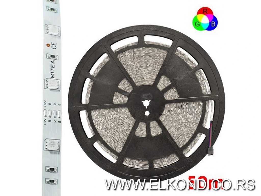Led traka MLR5050-60led/1m 12V 9.5W IP20 RGB