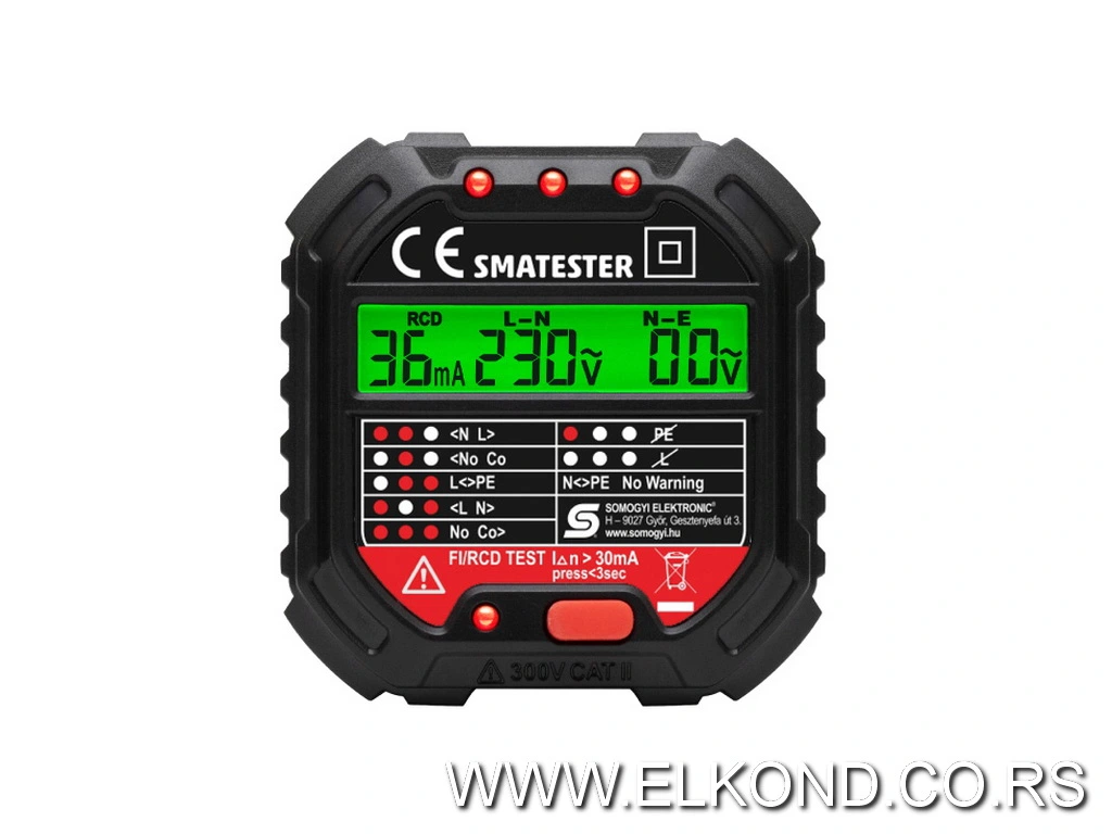 Instrument za ispitivanje strujnih utičnica SMATESTER
